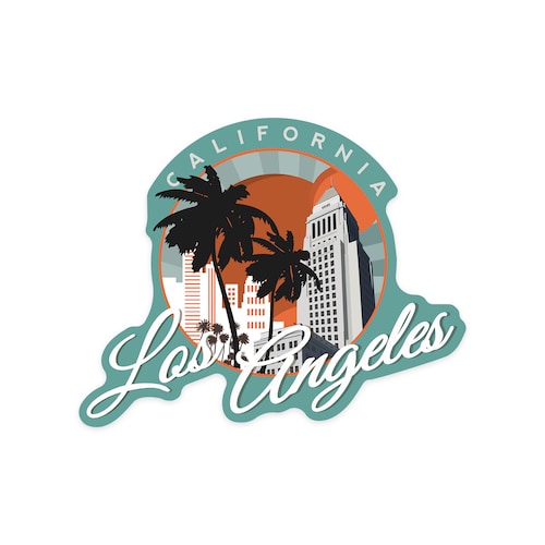 Los Angeles California Sticker City & Travel Stickers - Etsy