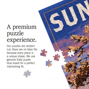 Puzzle, Sunriver, Oregon, Painterly, Lake Sunset Scene, 1000 Pieces ...