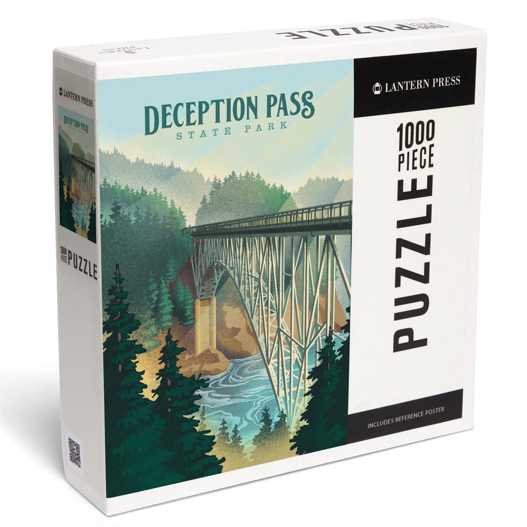 Puzzle, Deception Pass State Park, Washington, Lithograph, 1000 Pieces ...