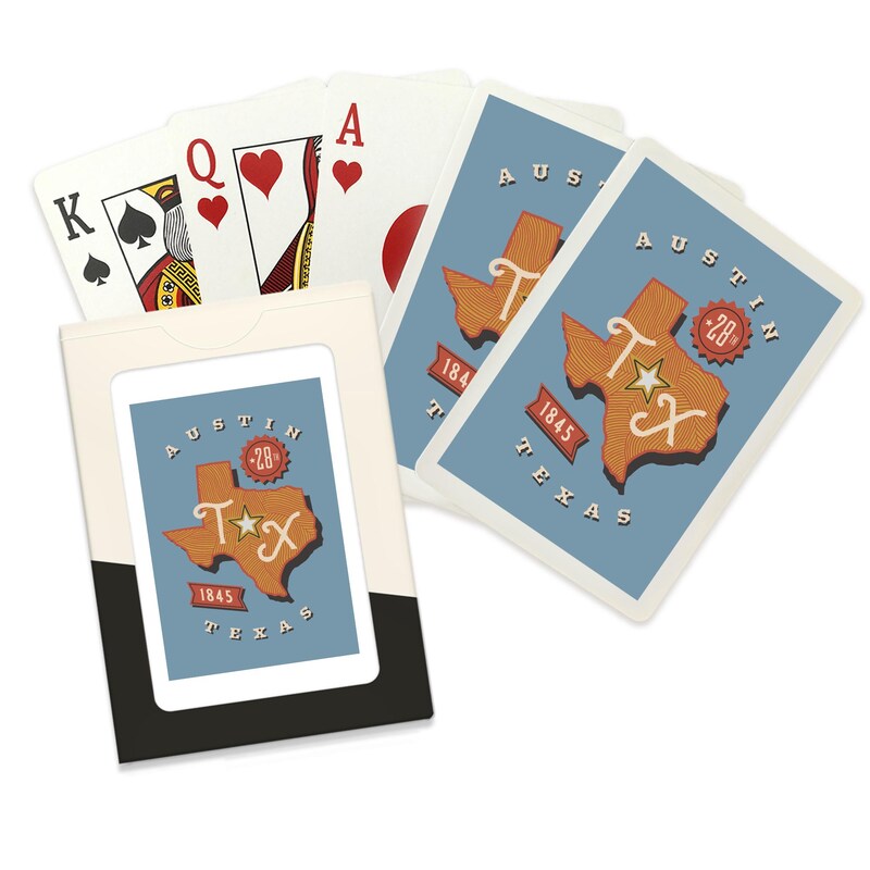 Texas Deck of Cards - Etsy