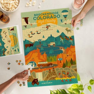 Puzzle, Breckenridge, Colorado, High Country, Mountain Geometric, 1000 ...