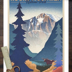 Prints Signs Rocky Mountain National Park Colorado Moose & - Etsy