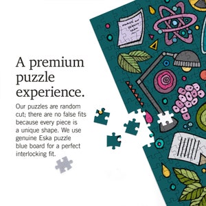 Puzzle Science Icons Collage 1000 Pieces Unique Jigsaw - Etsy