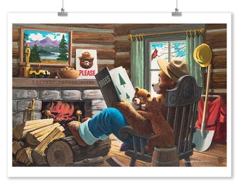 Smokey Bear Poster | Etsy