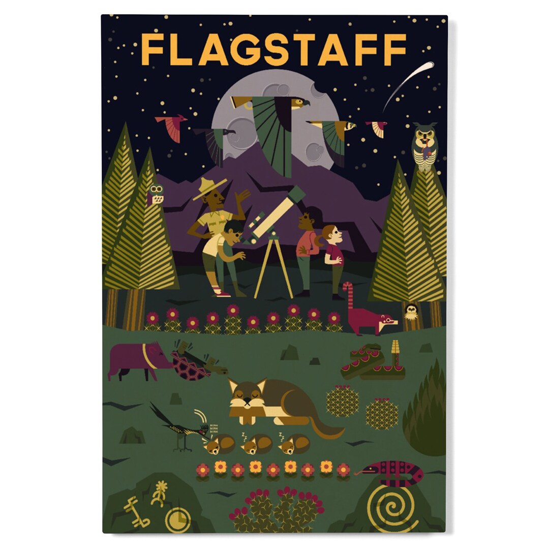 Birch Wood, Flagstaff, Arizona, Desert at Night, Geometric, Sustainable ...