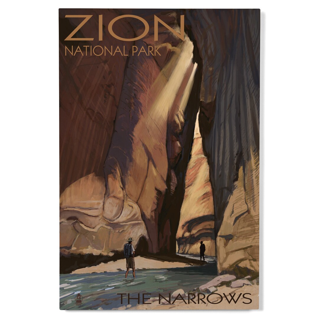 Birch Wood, Zion National Park, Utah, the Narrows, Sustainable Sign or ...