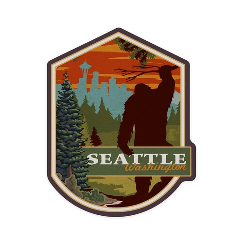 Vintage Seattle Sticker Retro Washington Waterproof - Etsy