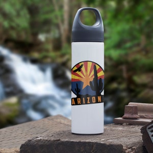 Sticker Arizona Cactus and State Flag Badge Contour - Etsy