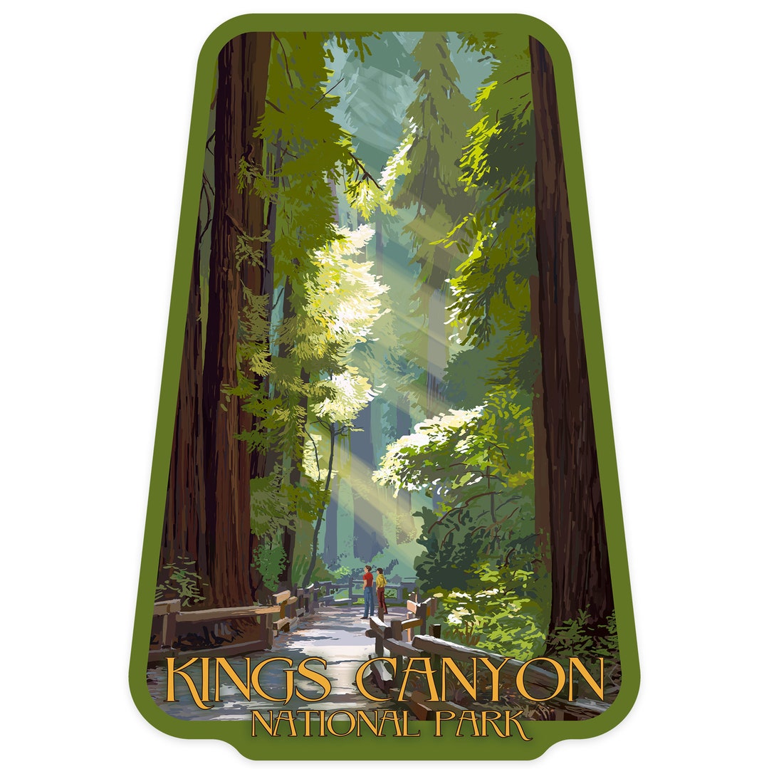 Sticker, Kings Canyon National Park, California, Pathway and Hikers ...