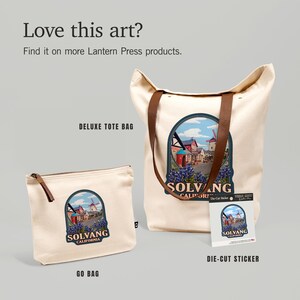Sticker, Solvang, California, Montage With Flowers, , Vinyl Die Cut ...