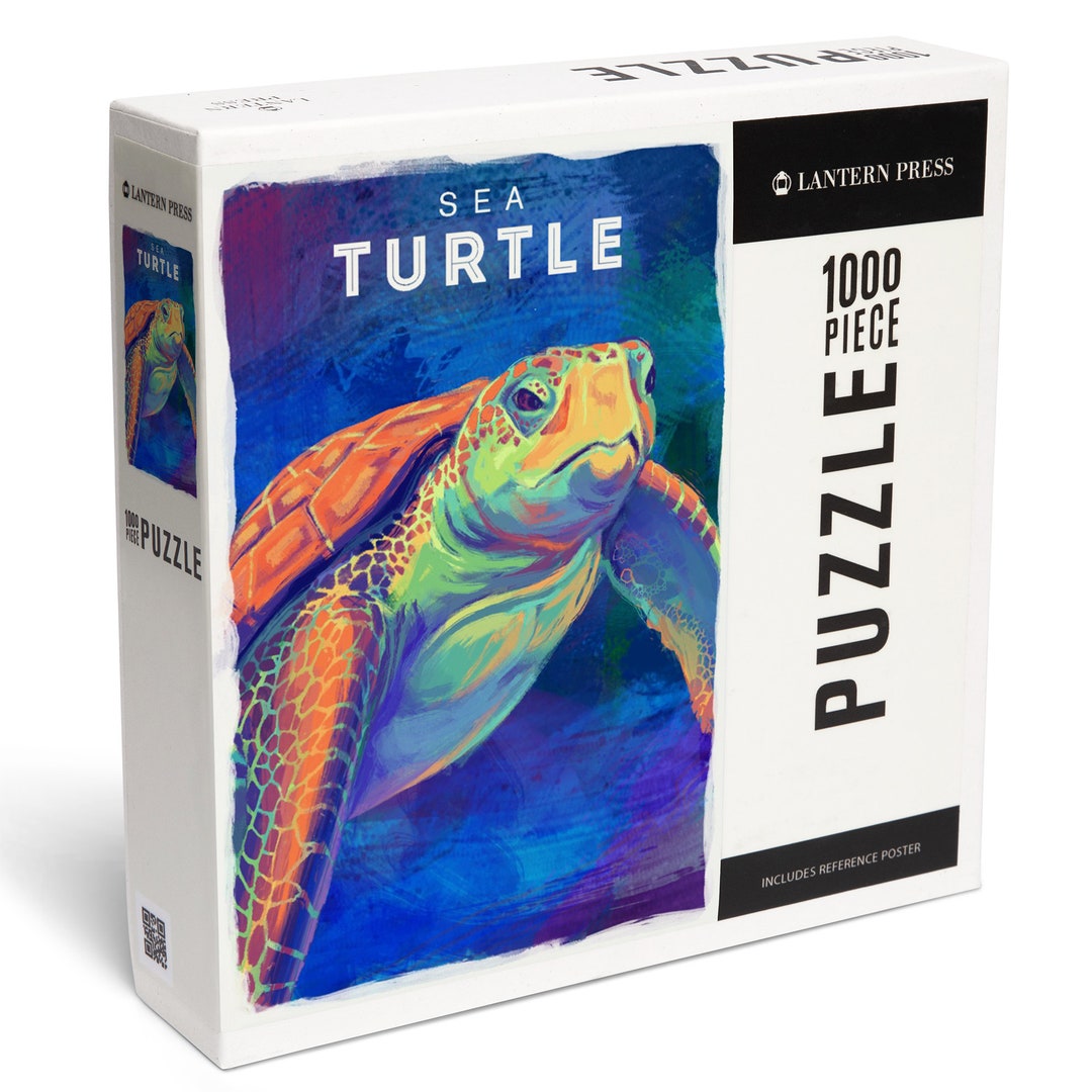 Puzzle, Sea Turtle, Vivid Series, 1000 Pieces, Unique Jigsaw, Family ...