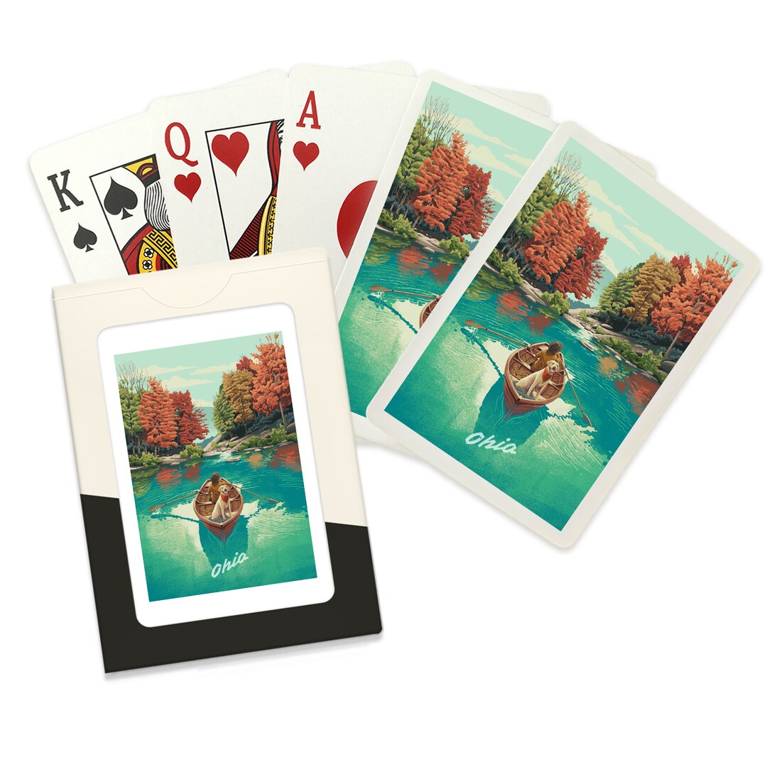 Playing Cards, Ohio, Quiet Explorer, Boating, Mountain, 52 Card Deck ...