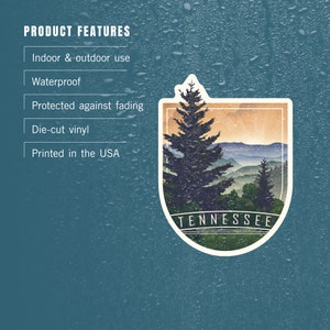Sticker, Tennessee, Great Smoky Mountains National Park, Lithograph ...