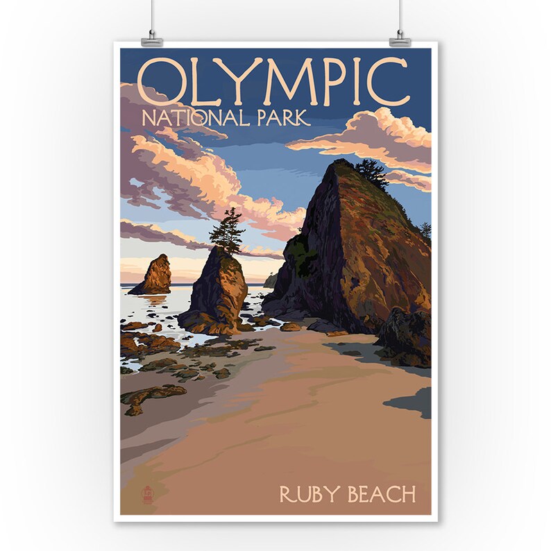 Prints Signs Olympic National Park Washington Ruby Beach - Etsy