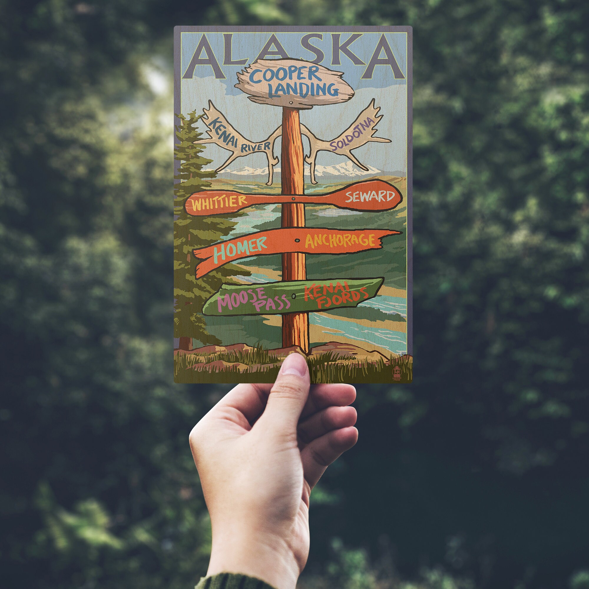 Birch Wood Kenai River Alaska Sign Post Sustainable Sign - Etsy UK