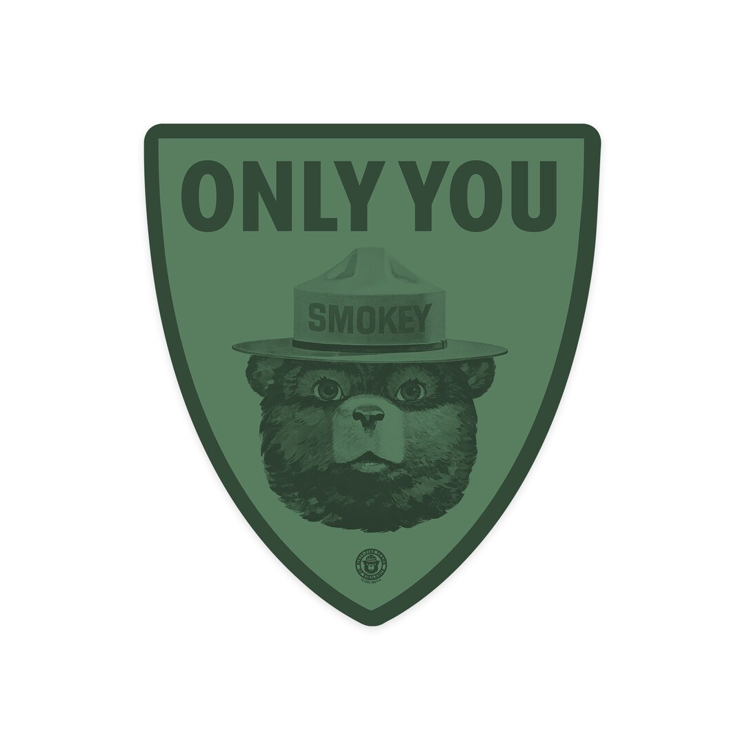 Sticker Smokey Bear Only You Duotone Contour Lantern - Etsy