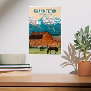 Prints, Grand Teton National Park, Wyoming, Painterly National Park ...