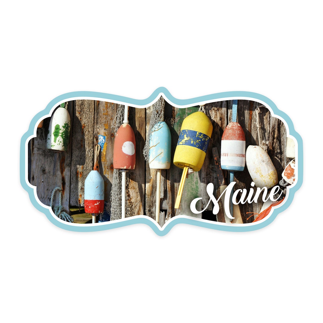 Sticker Maine Buoys Contour Vinyl Decal Waterproof - Etsy UK
