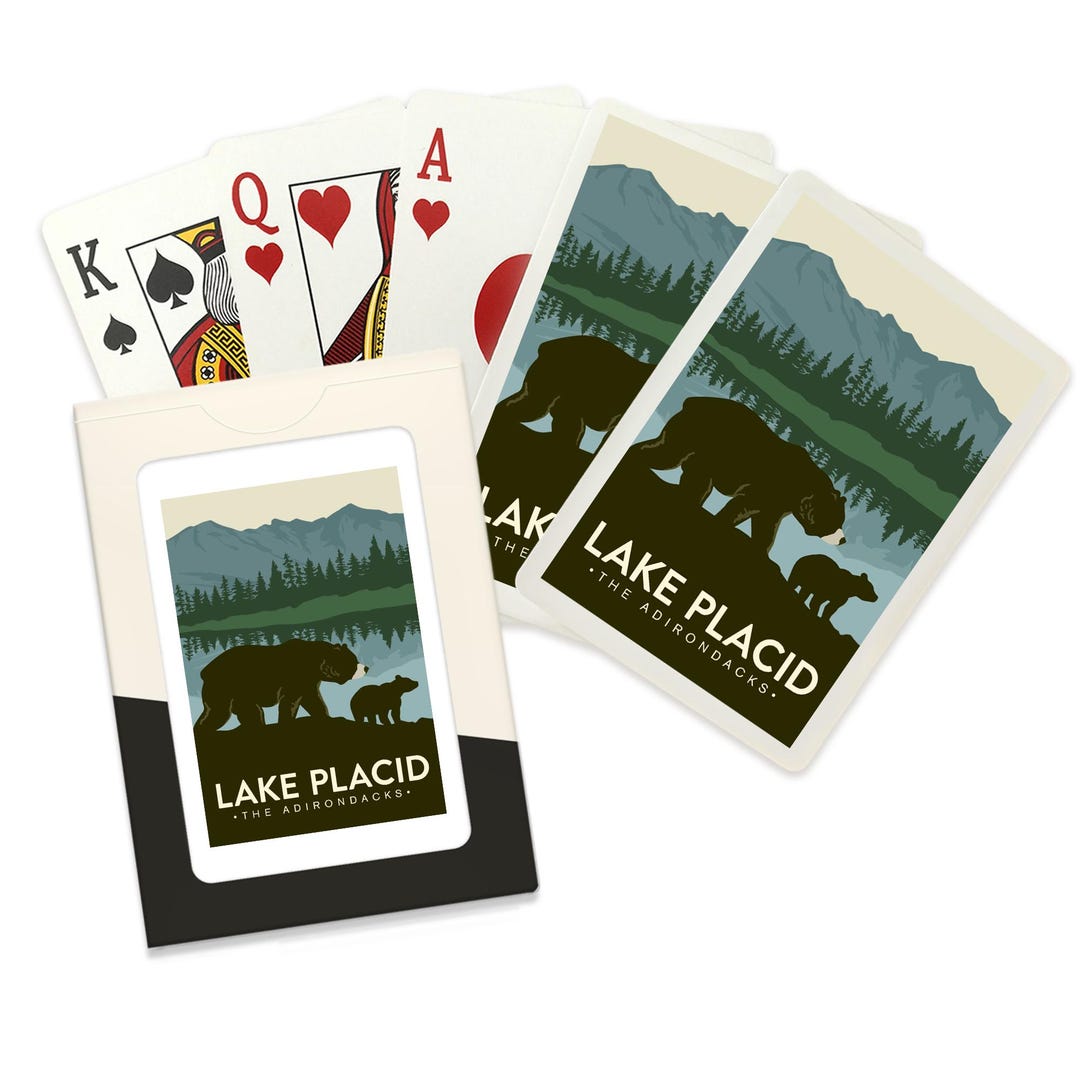 Playing Cards, Lake Placid, New York, the Adirondacks, Grizzly Bears ...
