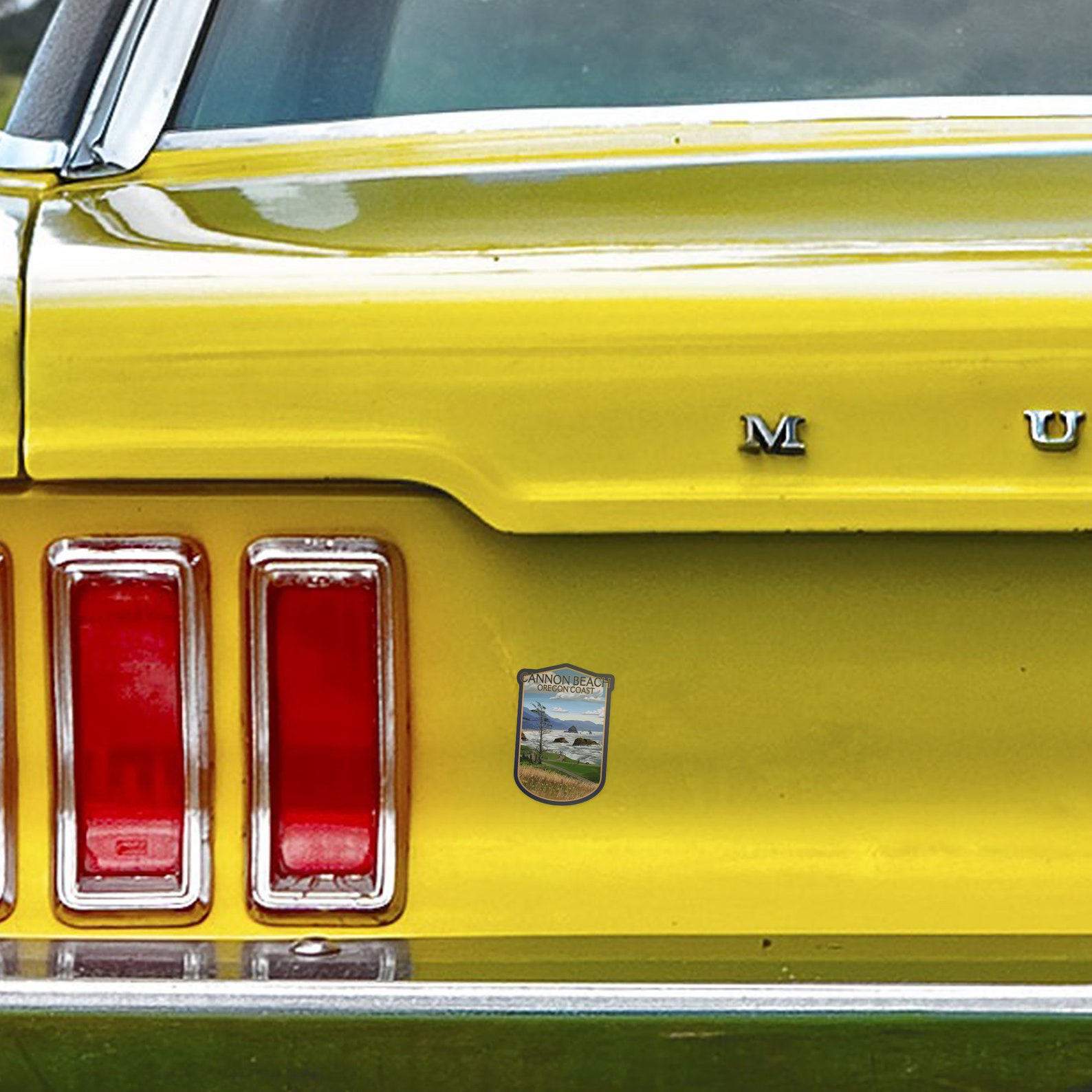 Sticker Cannon Beach Oregon Oregon Coast View Contour - Etsy