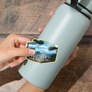 Sticker, Rockaway Beach, Oregon, Twin Rocks, Contour , Vinyl Die Cut ...