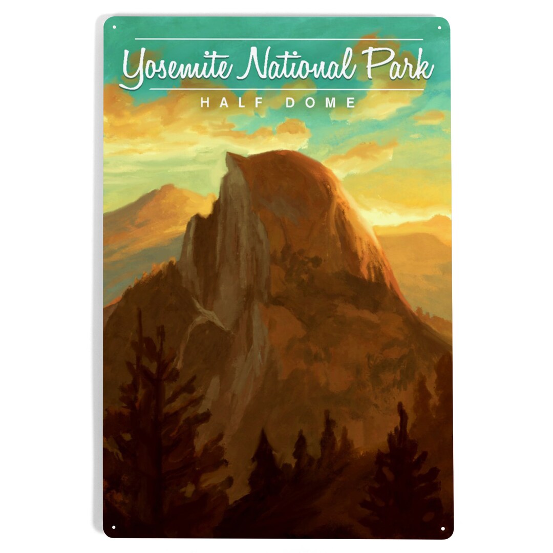 Metal Signs Yosemite National Park California Half Dome - Etsy