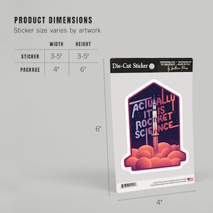 Sticker, Spacethusiasm Collection, Rocket Launch, Actually It is Rocket ...