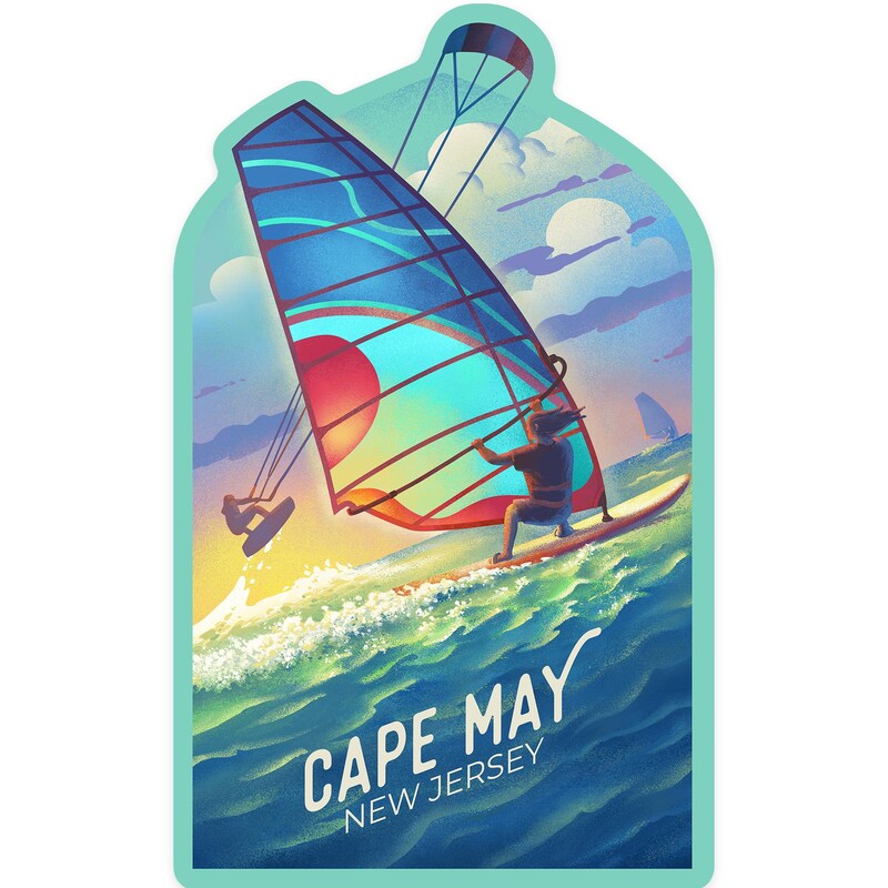 Windsurfing Decal - Etsy
