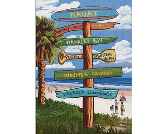 Kauai Wood Sign - Etsy