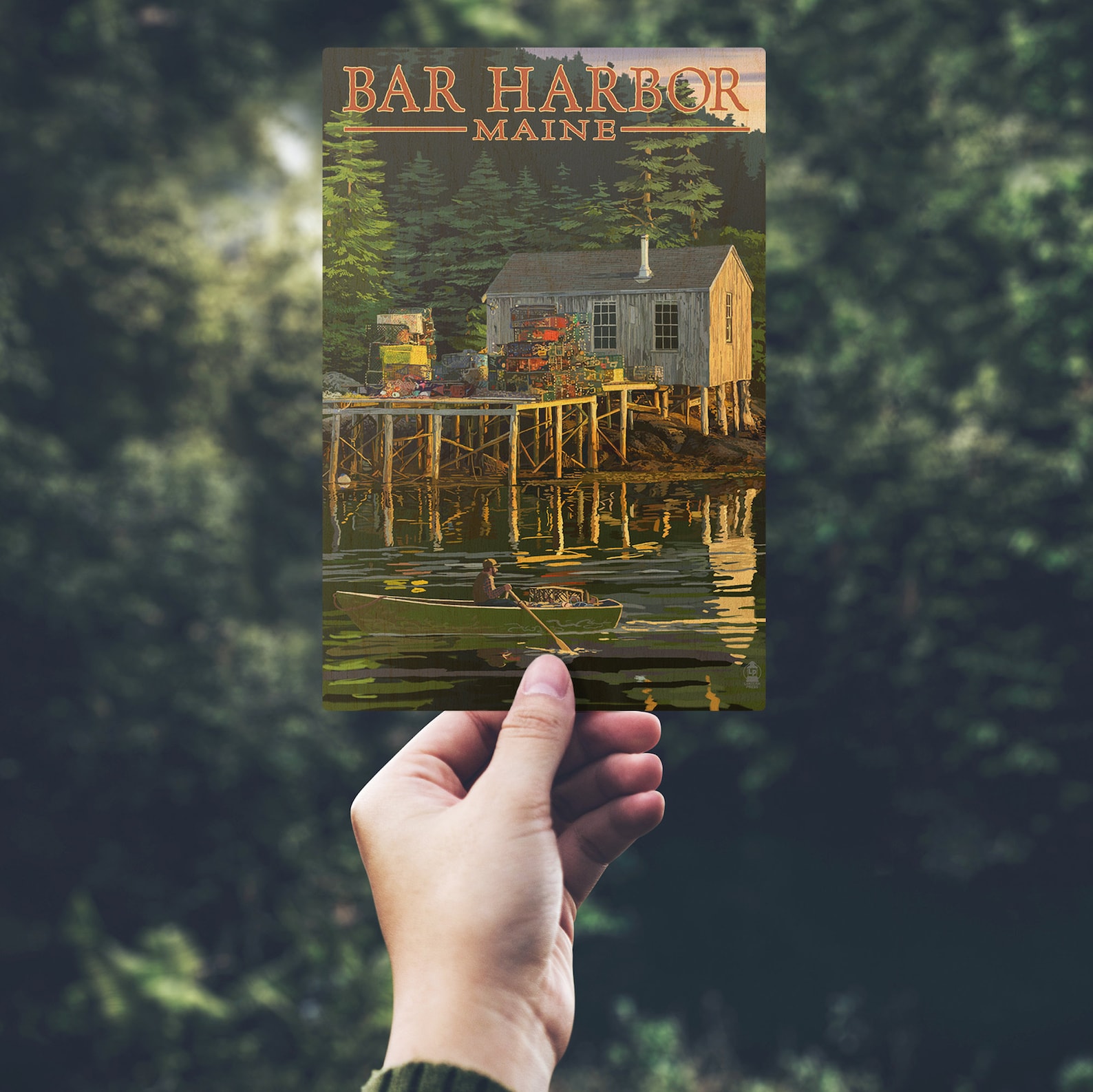 Birch Wood Bar Harbor Maine Lobster Shack Sustainable Sign - Etsy