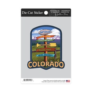 Sticker Fort Collins Colorado Signpost Destinations - Etsy