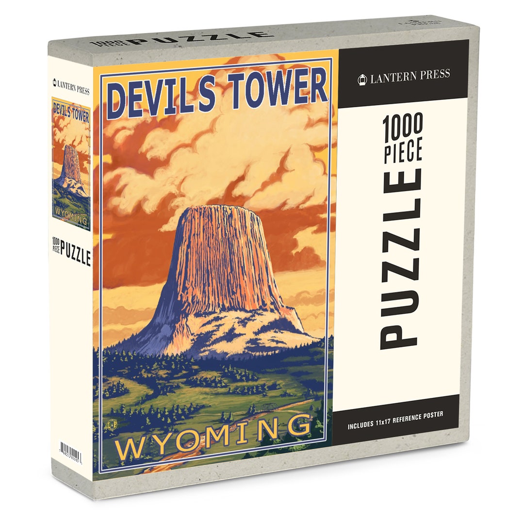 Puzzle Devils Tower Wyoming 1000 Pieces Unique Jigsaw - Etsy