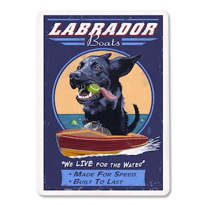 Playing Cards, Black Labrador, Retro Boats Ad, 52 Card Deck With Jokers ...