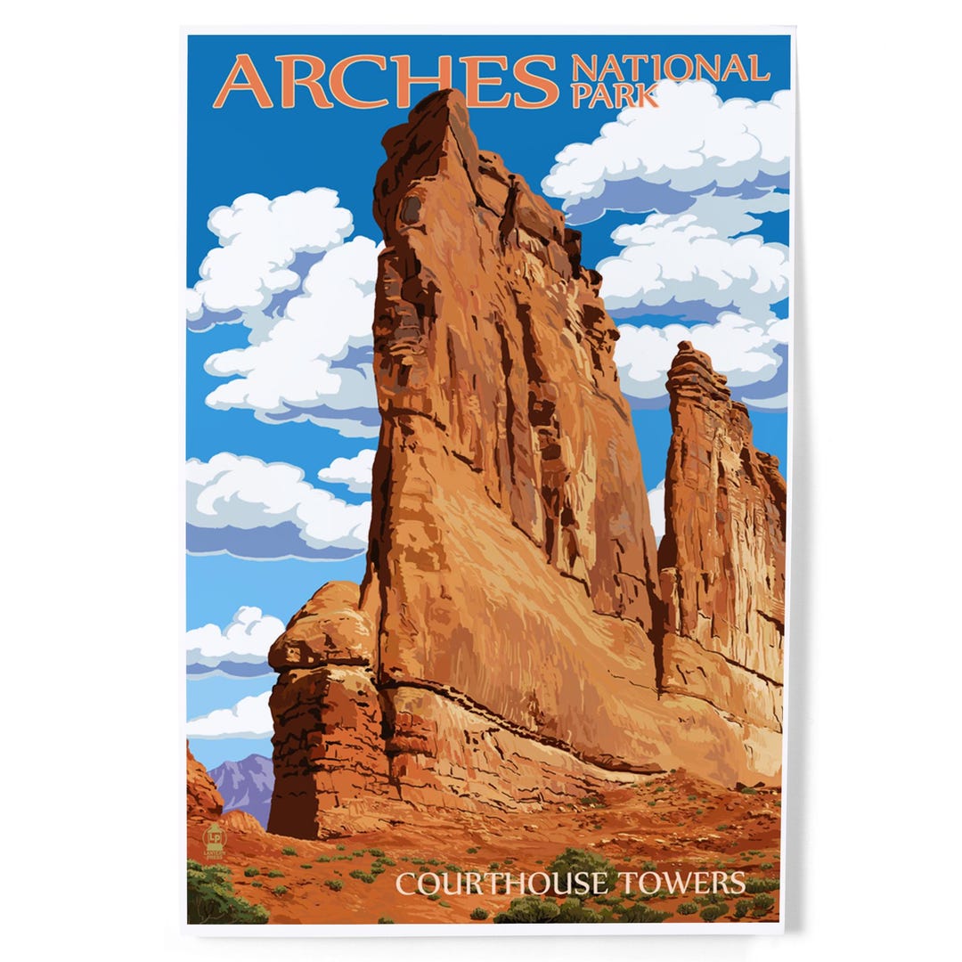 Prints, Arches National Park, Utah, Courthouse Towers, Posters, Hang ...