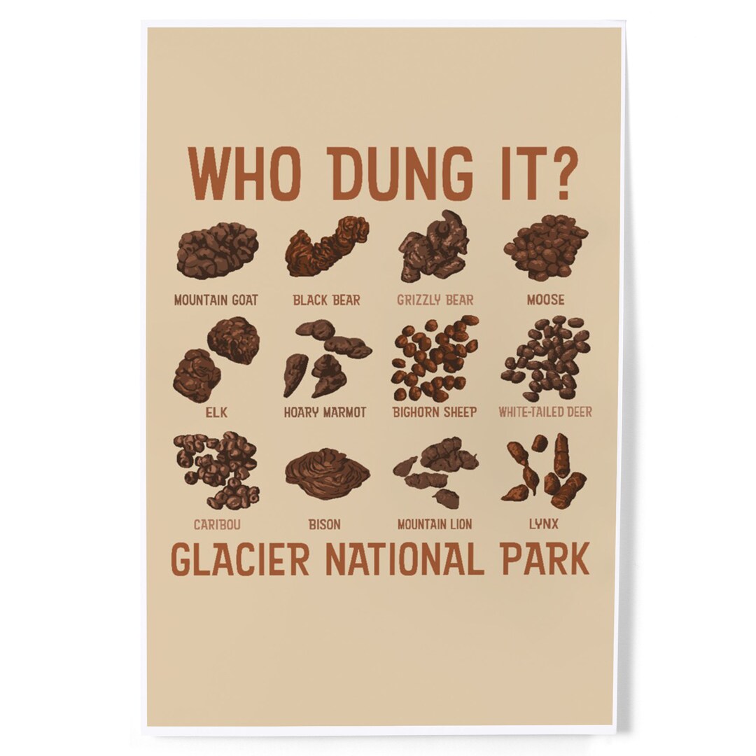 Prints Glacier National Park Montana Poop Posters Hang - Etsy