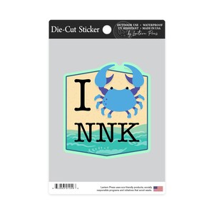Sticker Northern Neck Virginia I Crab NNK Vector Contour - Etsy
