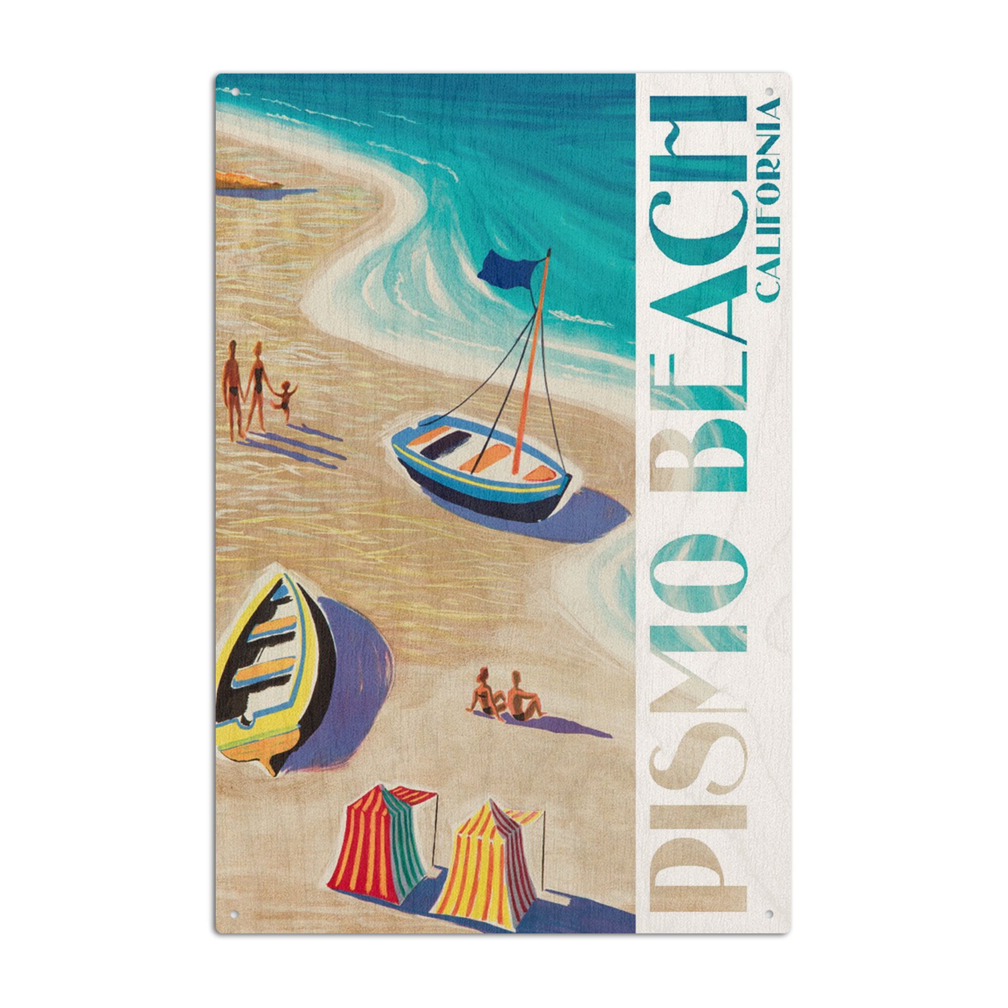 California Birch Wood Destination Sign Ready to Hang Art Sustainable ...