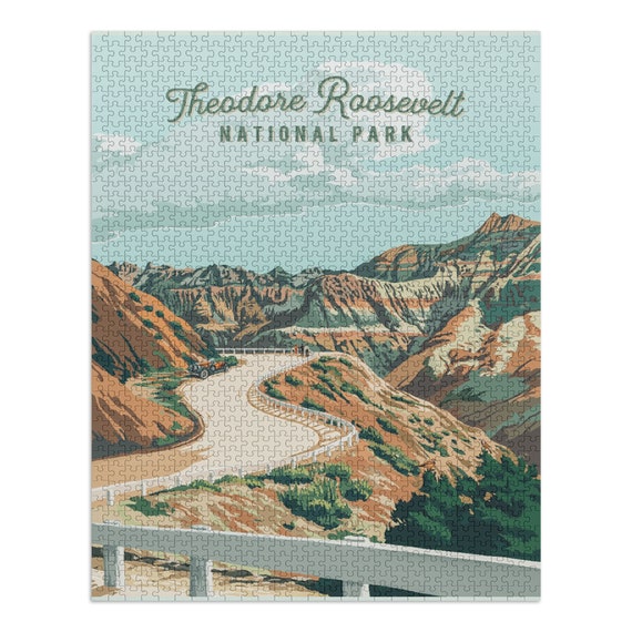 Puzzle Theodore Roosevelt National Park North Dakota | Etsy