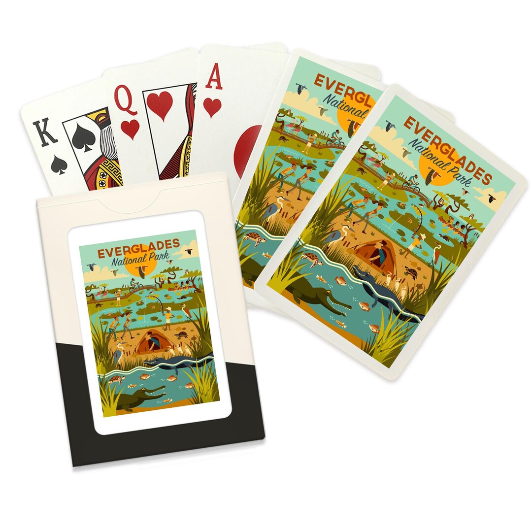 Playing Cards, Everglades National Park, Florida, Geometric, 52 Card ...