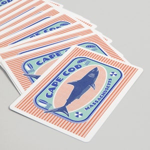 Playing Cards, Cape Cod, Massachusetts, Dockside Series, Shark, 52 Card ...