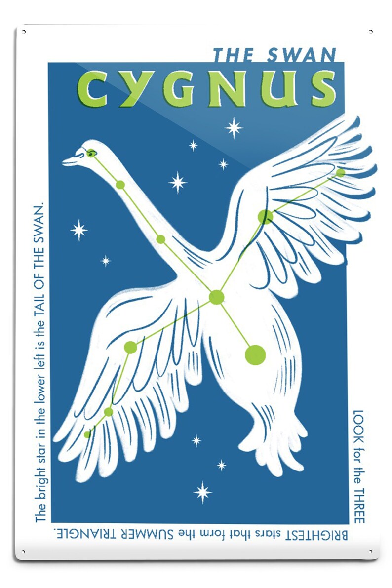 Prints Signs Drawings in the Stars Collection Cygnus the - Etsy