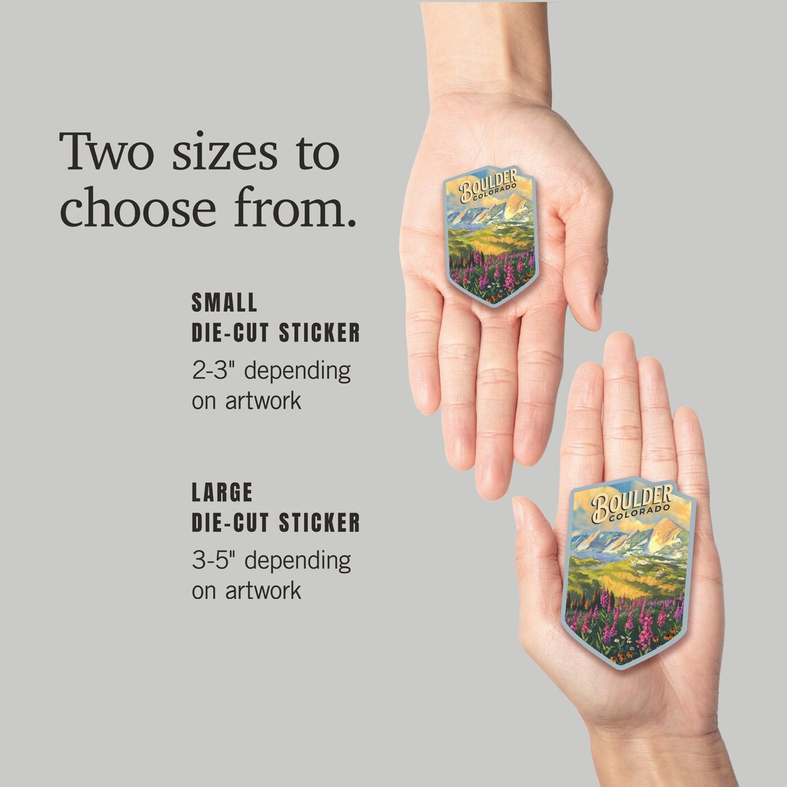 Sticker, Boulder, Colorado, Flatirons, Oil Painting, , Vinyl Die Cut ...