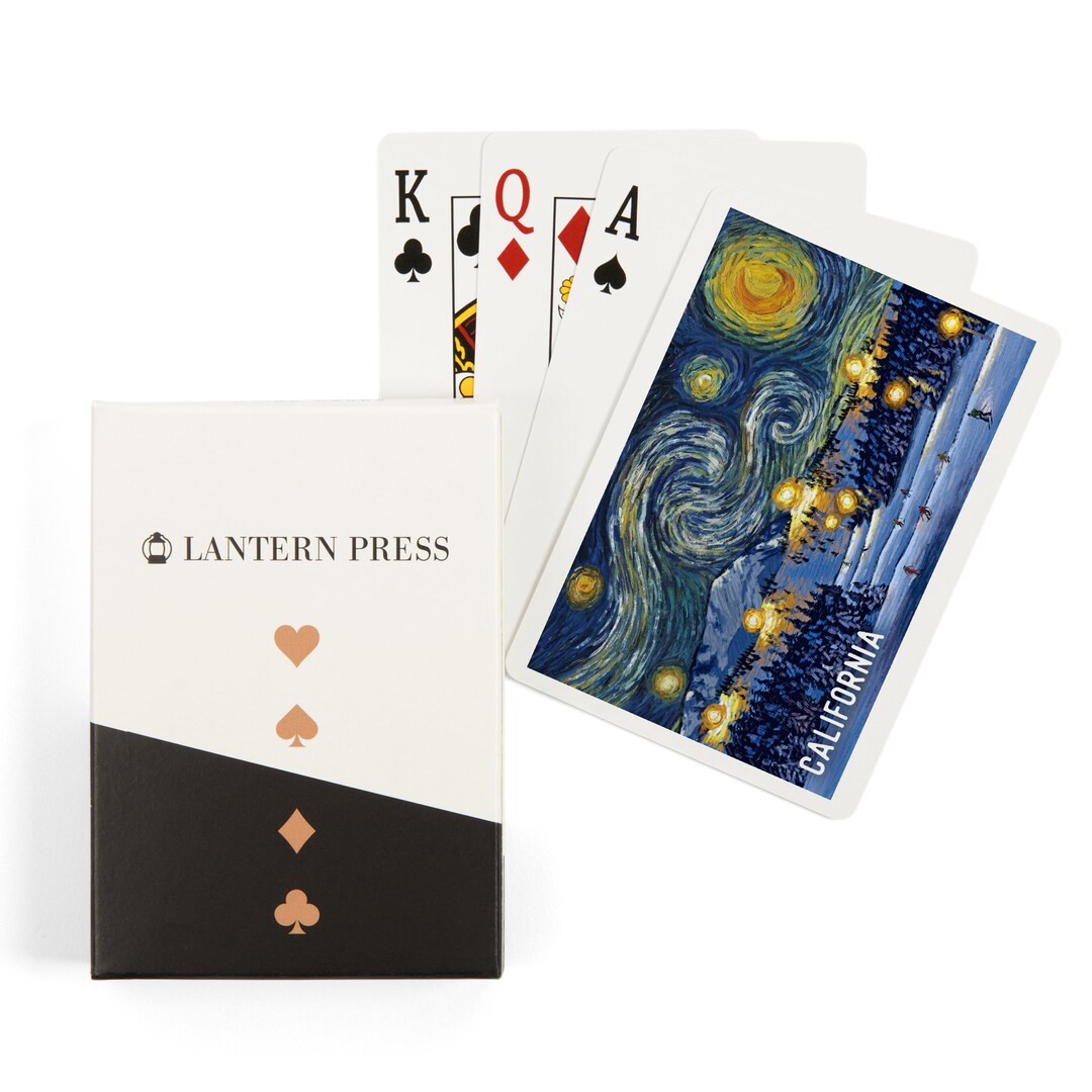 Playing Cards, California, Starry Night, Ski Resort, 52 Card Deck With ...