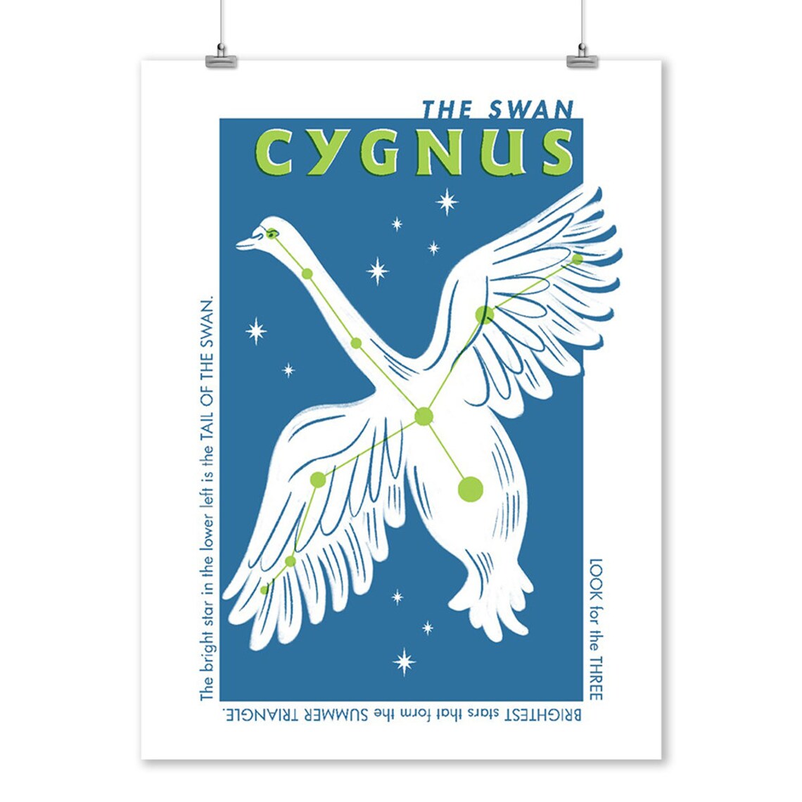 Prints Signs Drawings in the Stars Collection Cygnus the - Etsy