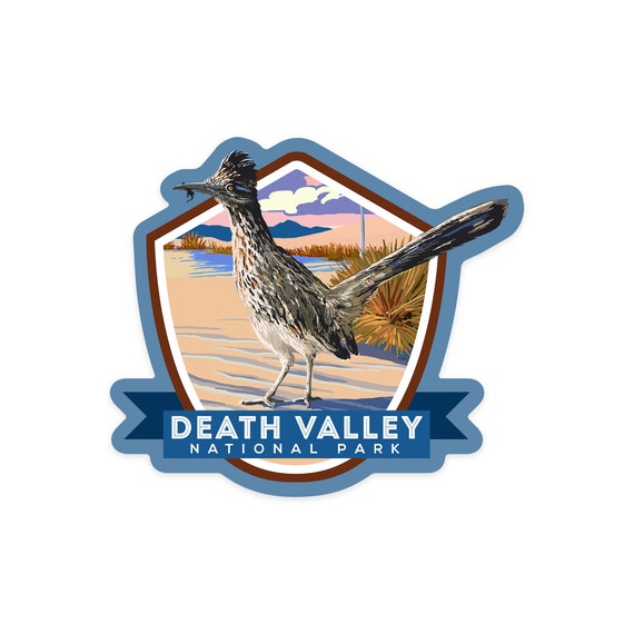 Sticker Death Valley National Park Roadrunner Painterly | Etsy