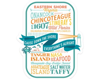 Eastern Shore Sticker - Etsy