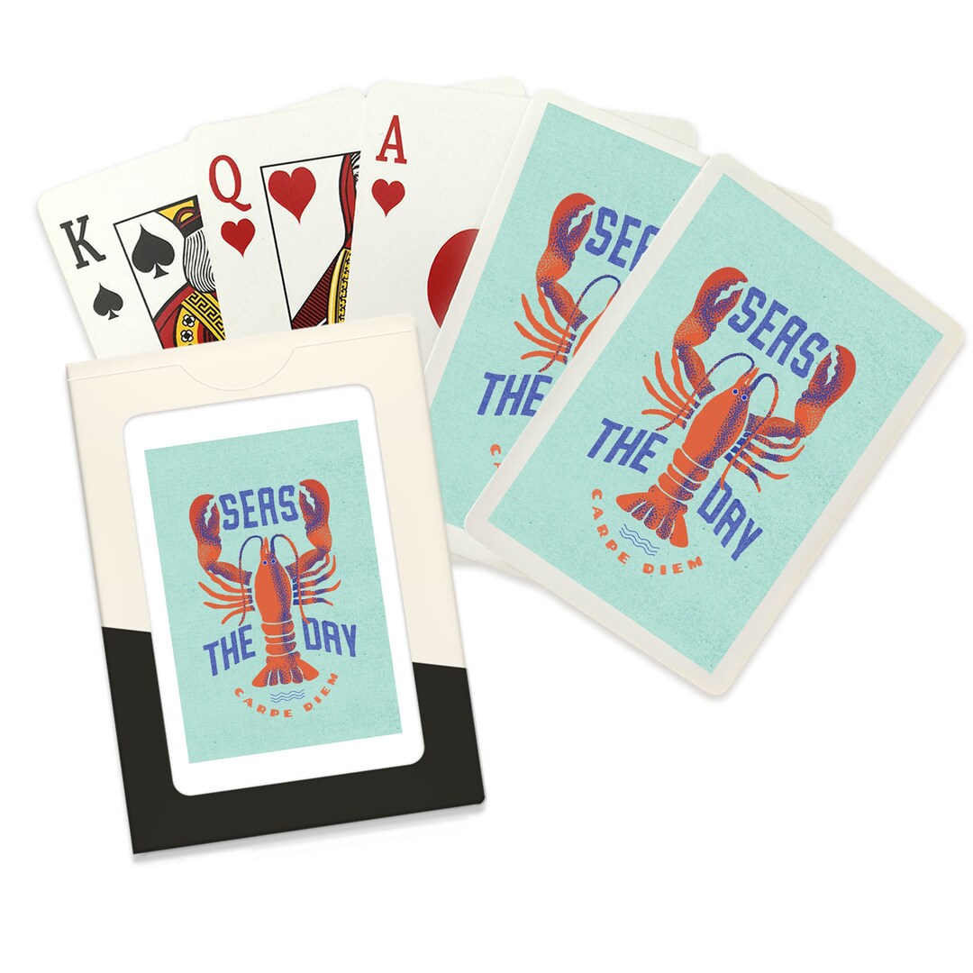 Playing Cards, Dockside Series, Seas the Day, Lobster, Contour, 52 Card ...