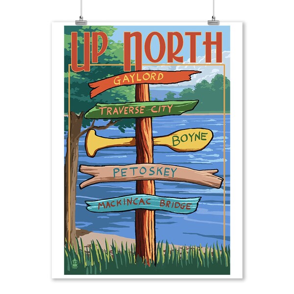 Up North Michigan Wall Art - Etsy