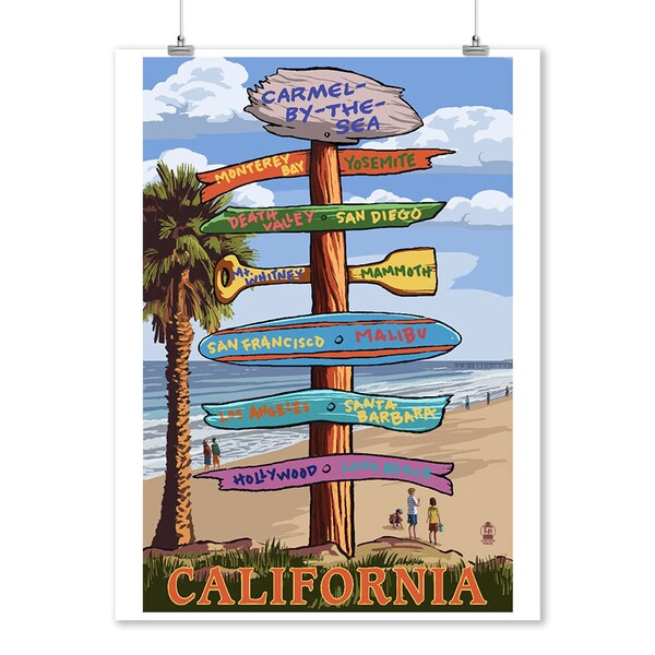 Carmel by the Sea Poster - Etsy