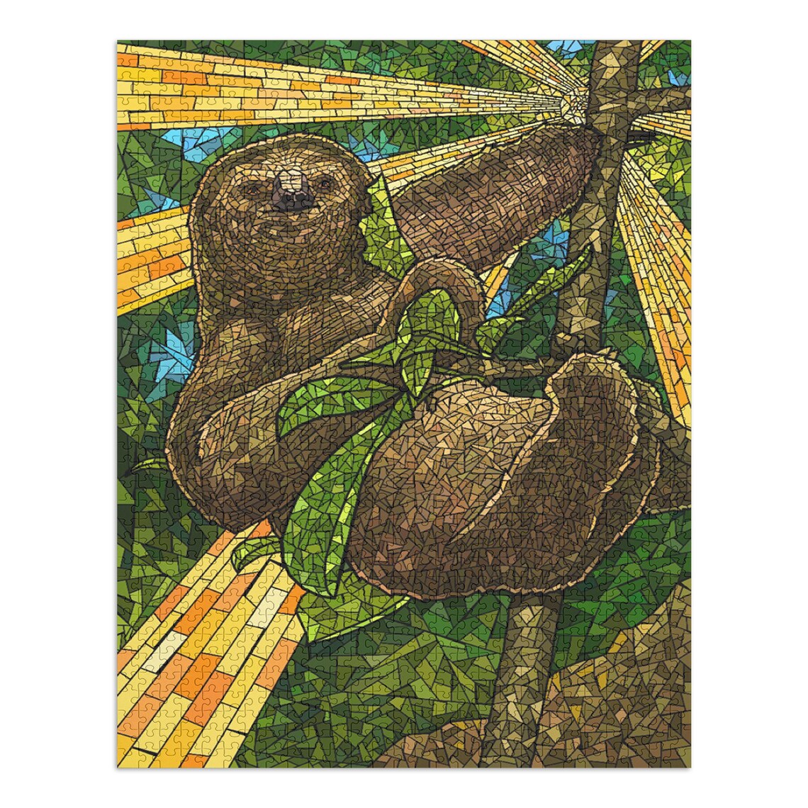 Puzzle Sloth Mosaic 1000 Pieces Unique Jigsaw Family - Etsy